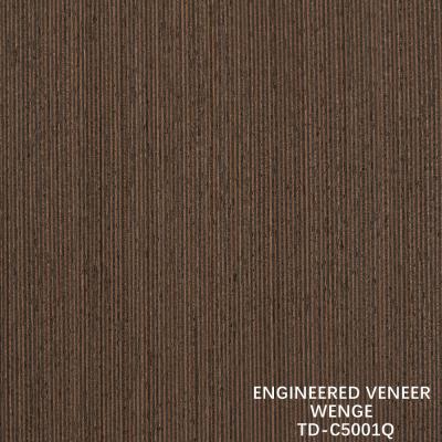 China Recon Wenge -5001Q/5003Q/3Q Wood Veneer Fine-Line Thickness 0.15-1.8mm Fleeced Back For Interior Doors And Windows for sale