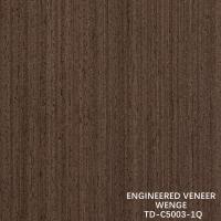 China Recon Wenge -5001Q/5003Q/3Q Wood Veneer Fine-Line Thickness 0.15-1.8mm Fleeced Back For Interior Doors And Windows for sale
