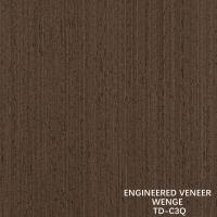 China Recon Wenge -5001Q/5003Q/3Q Wood Veneer Fine-Line Thickness 0.15-1.8mm Fleeced Back For Interior Doors And Windows for sale