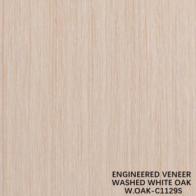 China Man-Made Washed Oak Wood Veneer 0.15-0.55 Mm Thickness Customized For Hotel And Home Decoration China Makes W.OAK-161S / 1129S / 1162C / 1607C for sale