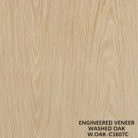 China Man-Made Washed Oak Wood Veneer 0.15-0.55 Mm Thickness Customized For Hotel And Home Decoration China Makes W.OAK-161S / 1129S / 1162C / 1607C for sale