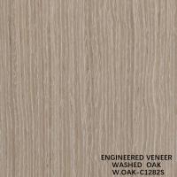 China Engineered Wood Veneer Special Washed Oak Sheet Straight Grain 2500-3200mm Fleeced Back For Door Skin W.OAK-1282S / 1282C / 1327S for sale