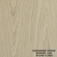 China Engineered Wood Veneer Special Washed Oak Sheet Straight Grain 2500-3200mm Fleeced Back For Door Skin W.OAK-1282S / 1282C / 1327S for sale