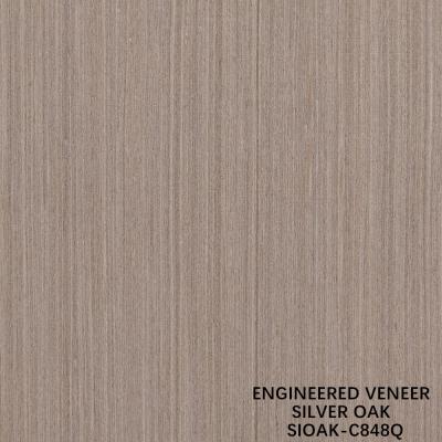 China Slice Cut Reconstituted Silver Oak Wood Veneer Length 2500-3100mm Can Be Customized For Wall Covering SOAK--848Q/877Q/898Q/948Q/985Q for sale