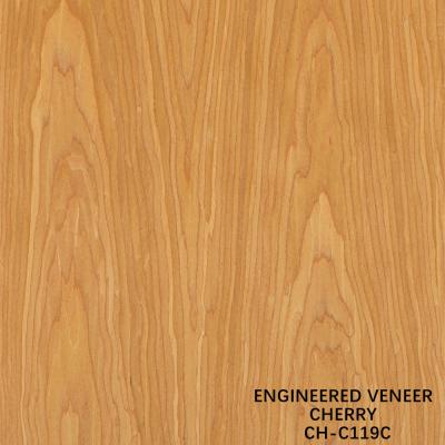 China Ev Wood Veneer Of Fancy Crown Grain American Cherry 2850mm Length For Interior Doors China Manufacturer CH-119C/1225C for sale