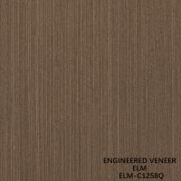 China 0.5mm Engineered Elm Wood Veneer Sheet For Fancy Panels 2500-3100mm Lengthened Quarter Cut Color Of Brown ELM-580Q/125Q/1278Q for sale