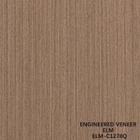 China 0.5mm Engineered Elm Wood Veneer Sheet For Fancy Panels 2500-3100mm Lengthened Quarter Cut Color Of Brown ELM-580Q/125Q/1278Q for sale
