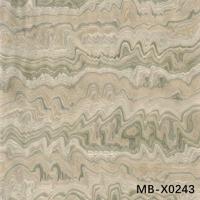 China High-End Custom Wood Veneer Marble MB-X0243 Marble Grain 0.15-1.0mm Thickness For Decoration for sale