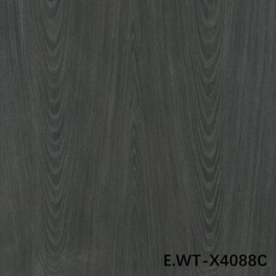 China High-End Engineered Wood Veneer European Walnut E.WT-X4088C Crown Cut Black with 0.15-0.55mm for Door Factory for sale