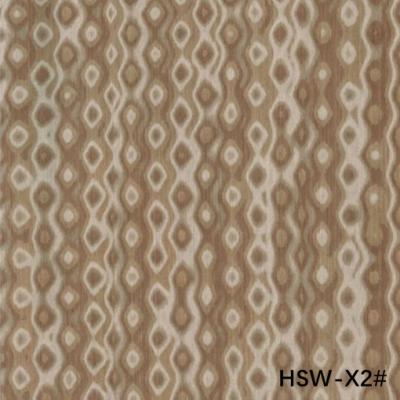 China High-End Reconstituted Wood Veneer Hollow Square Wood HSW-X2# Customized 0.55mm For Wall Panels China OEM Factory for sale