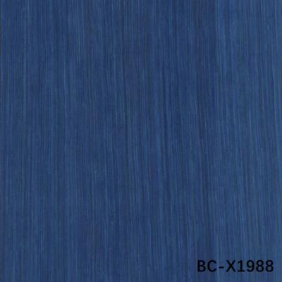China High-End Engineered Wood Veneer Bule Classic BC-X1988 Straight Grain Dyed Color For Hotel Decoration Sample Copy for sale
