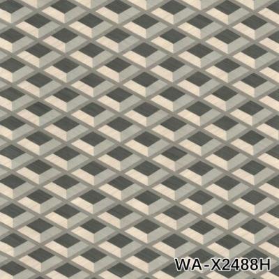 China High End Custom Engineered Wood Veneer Lattice Texture Lengthened Size For Hotel Decoration WA-X2488H for sale