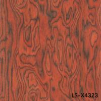 China Red Color 2500-3100mm Length customized Engineered Wood Veneer For Landscape X4323 for sale