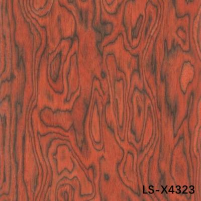 China Red Color 2500-3100mm Length customized Engineered Wood Veneer For Landscape X4323 for sale