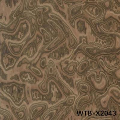 China Reconstituted Wood Veneer 2500*640mm Sliced Cut Of Wood Burl For Interior Doors Can Copy Customer Sample X2043/X2082/X2833/X8008/X3388 for sale