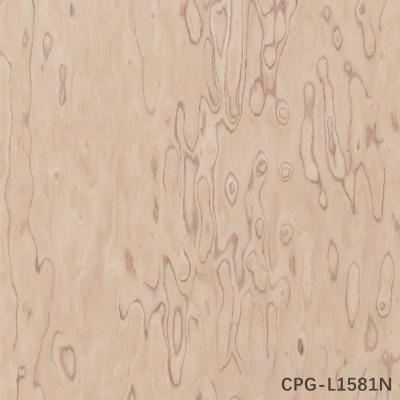 China New Design Customized Engineered Wood Veneer Cypress Burl CPG-L1581N Length 2500-3100mm Fancy Panel Sheet for sale