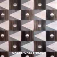 China Artistic Parquet Wood Veneer 2500*640mm Handwork Fixed-Shaped Customizable Art Splicing For Wall Paper for sale