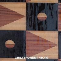 China Artistic Parquet Wood Veneer Geometric Aesthetic Feeling Popular Geometric Figures 0.50mm Thickness For Wooden Door for sale