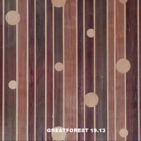 China Artistic Parquet wood Veneer Symmetrical Collage Geometrical Pattern Rich In Color Wooden Painting 0.55mm for sale