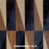 China Artistic Parquet wood Veneer Symmetrical Collage Geometrical Pattern Rich In Color Wooden Painting 0.55mm for sale