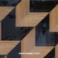 China Artistic Parquet wood Veneer Symmetrical Collage Geometrical Pattern Rich In Color Wooden Painting 0.55mm for sale