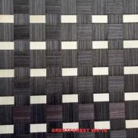 China 0.55mm Woven Wood Veneer Lattice Texture Customizable Not Paper For Advanced Club for sale