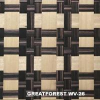 China 0.55mm Woven Wood Veneer Lattice Texture Customizable Not Paper For Advanced Club for sale