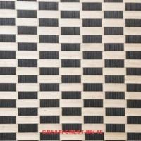 China 0.55mm Woven Wood Veneer Lattice Texture Customizable Not Paper For Advanced Club for sale