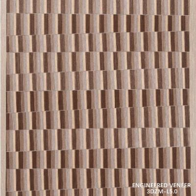 China 3D Recon Wood Veneer 3DZM-L5.0 For Cabinet Face Interior Wall Wood Veneer 0.5mm  Custom Sizes & Textures for sale