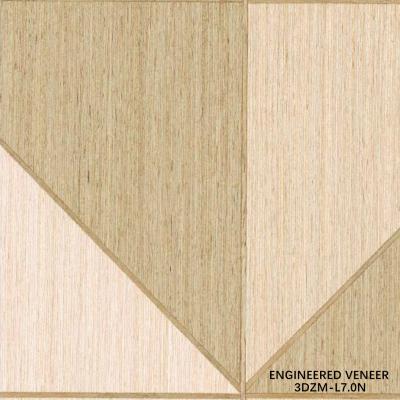 China 0.5mm 3D Engineered Veneer - Fsc Certified Custom Wood Texture Veneer For Interior Doors 3DZM-L7.0N for sale