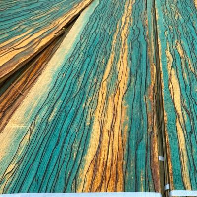 China Eco Plant Dyed Natural Wood Veneer, Vibrant Colorful Iridescent Timber Veneer, Sustainable Decorative Veneer for Interior Furnishing Projects 0.5mm for sale