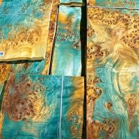 China Eco Plant Dyed Natural Wood Veneer, Vibrant Colorful Iridescent Timber Veneer, Sustainable Decorative Veneer for Interior Furnishing Projects 0.5mm for sale