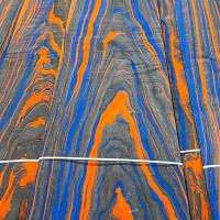China Natural Plant Dyed Eco-Friendly Wood Veneer, Multi Color Iridescent Decorative Wood Veneer for Furniture Panels, Wall Cladding & Cabinet Making for sale