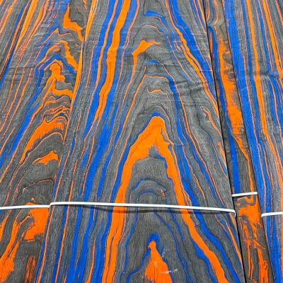 China Natural Plant Dyed Eco-Friendly Wood Veneer, Multi Color Iridescent Decorative Wood Veneer for Furniture Panels, Wall Cladding & Cabinet Making for sale