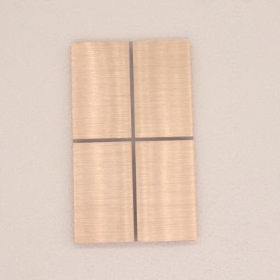 China China New Design Wholesale KNX 4 Gang Metal Push Button Full Touch Smart Wall Light Switch Smart Switch for sale