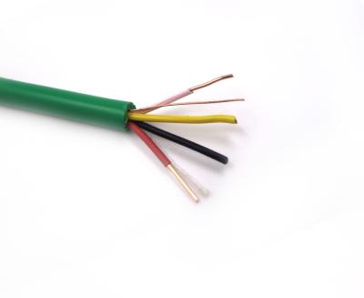 China KNX Smart Home System Control Cable 2x2x0.8mm2 Solid Copper Twisted Pair 0.8mm 2 Pair Green Shield EIB BUS PVC Insulated for sale