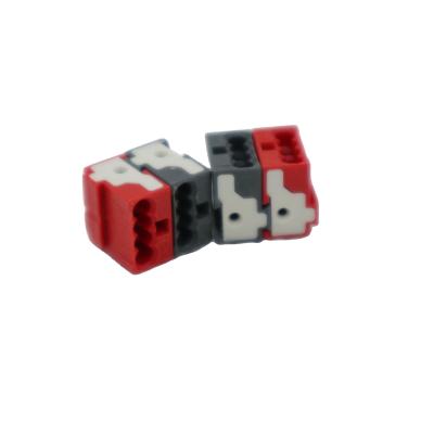 China Compact 8pin KNX System Universal Push-In Terminal Block Fast Connector for Wire Cable Wiring Universal Connector for Wiring for sale
