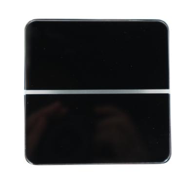 China Aluminum Alloy KNX Smart Home Building Intelligent Control System 2 Gang Touch Switch for Smart Home Automation for sale