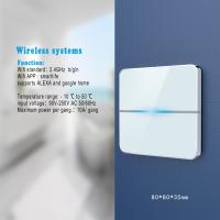 China KNX 2 Keys Metal Touch  Switch Smart Light Wall  with Glass Panel LCD Touch Shutter Control Smart Lighting Control System for sale