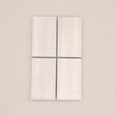 China US 2/4 Gang Touch Panel Aluminum Smart Light Dimmer Switch Max 10A Current Zigbee WiFi Compatible for Smart Home Systems for sale