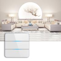 China Hdl Smart Home Touch Glass Panel Smart Switch 4 Gang Room Switch High Quality Wifi Light Switches for sale