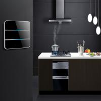 China Hdl Smart Home Touch Glass Panel Smart Switch 4 Gang Room Switch High Quality Wifi Light Switches for sale