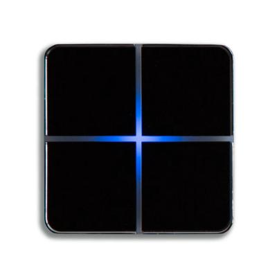 China 2025 Zigbee 1/2/3/4 Gang Smart Full Touch Waterproof Luxury IP21 Light Switch with Smart Life EU/US Wall Switches for sale
