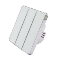China Smart Life DIY Zigbee 4Gang Touch Panel Luxury Curtain Switch Electric Motorized Curtain Blind Roller Shutter Google Home Alexa for sale