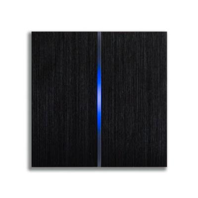 China Smart Life ZigBee 3.0 Hotel Room Lights Control KNX Zwave Modbus RS485 Touch Panel Luxury Metal Wall Switch for sale