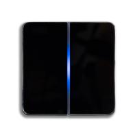 China Smart Life ZigBee 3.0 Hotel Room Lights Control KNX Zwave Modbus RS485 Touch Panel Luxury Metal Wall Switch for sale