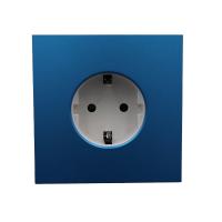 China CE ROHS Eu Standard 16A Aluminum Smart Home Wall Switch Push-Button French Socket Interruptor for sale