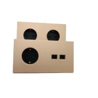 China Customizable EU UK Type 13A 12A Smart Wifi Socket Plug with 4 Plug USB Charge and NFC Power Plug Max 16A Current Wall Switches for sale