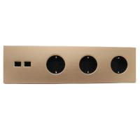China Household Electrical Accessories Wall Socket, Telphone+data Computer Socket 16A EU UK Tel+data Socket Standard Grounding 50/60hz for sale