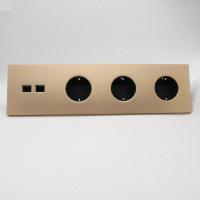 China Household Electrical Accessories Wall Socket, Telphone+data Computer Socket 16A EU UK Tel+data Socket Standard Grounding 50/60hz for sale
